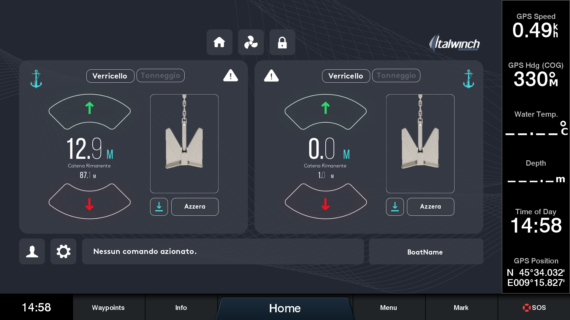 MZ-LINK CHAIN COUNTER & THRUSTER CONTROLLER